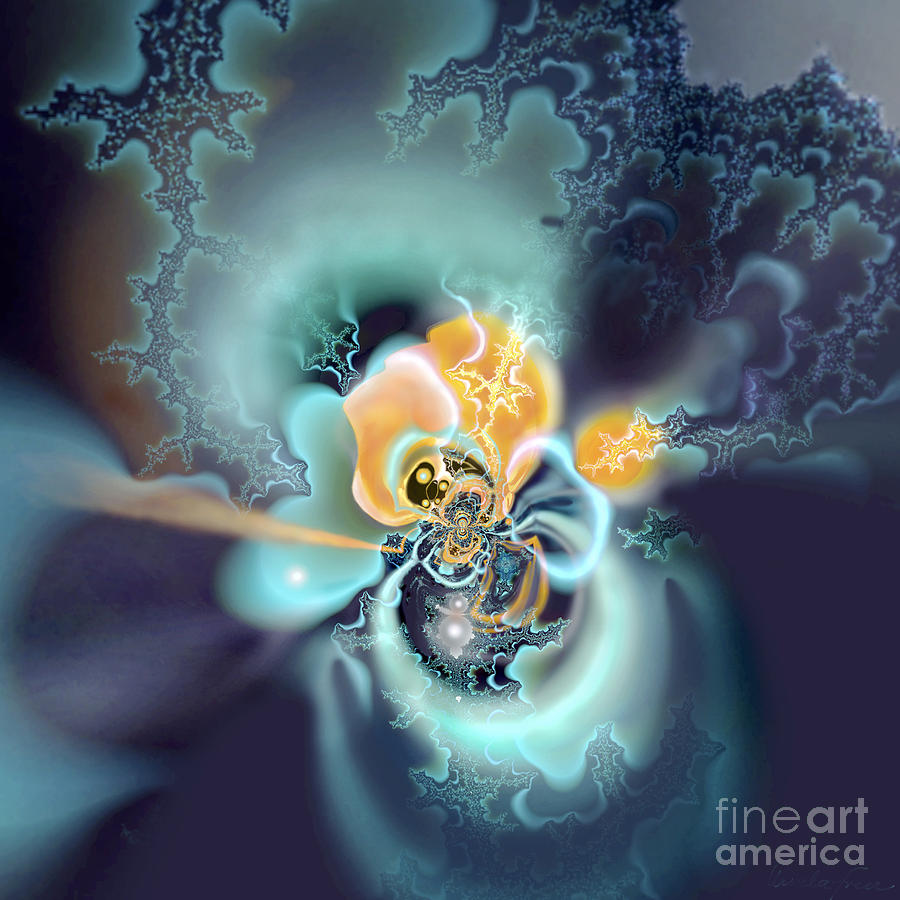 Binary Stars Digital Art by Ursula Freer