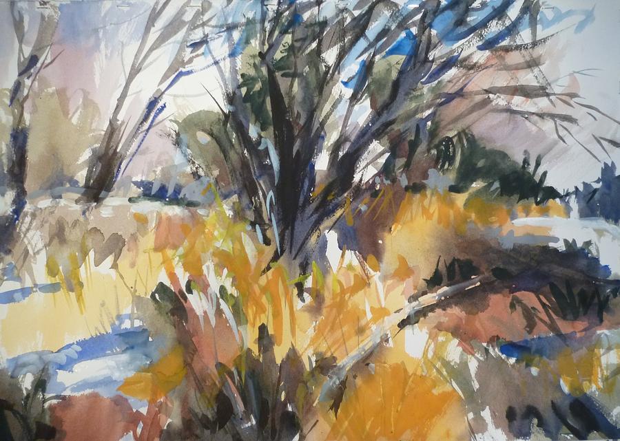 Bitterroot River Brush Painting by Dale Jorgensen - Fine Art America