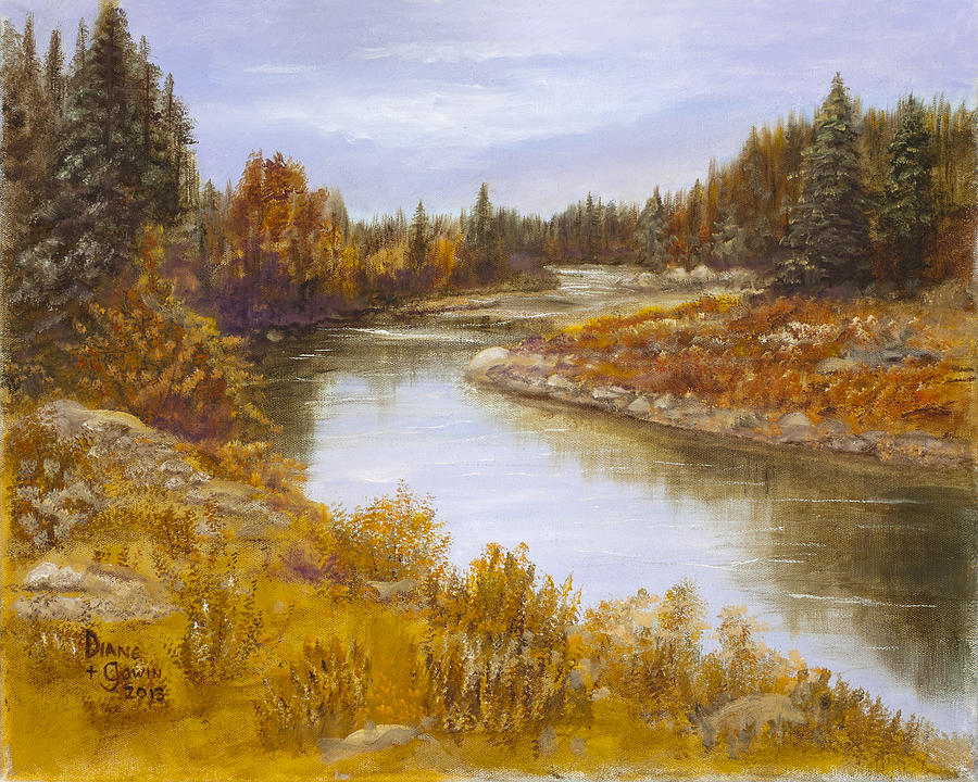 Bitterroot River Painting by Big Sky Artist - Fine Art America
