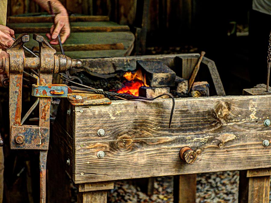 Blacksmith Forge v1 Photograph by John Straton - Pixels