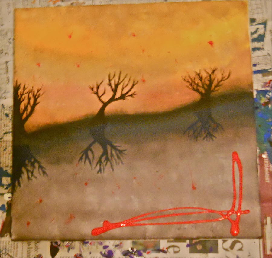 Bleeding Trees Painting by Kivi Ganster - Fine Art America