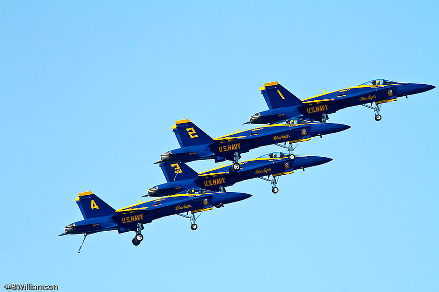 Blue Angles Photograph by Brian Williamson - Fine Art America