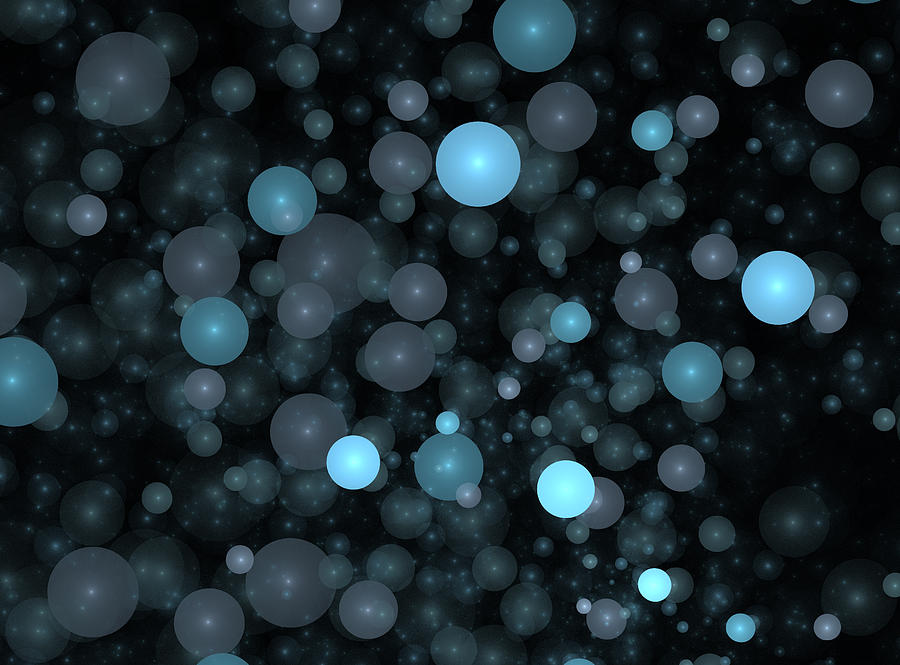 Blue Bubbles Digital Art by Robert Mawby - Fine Art America