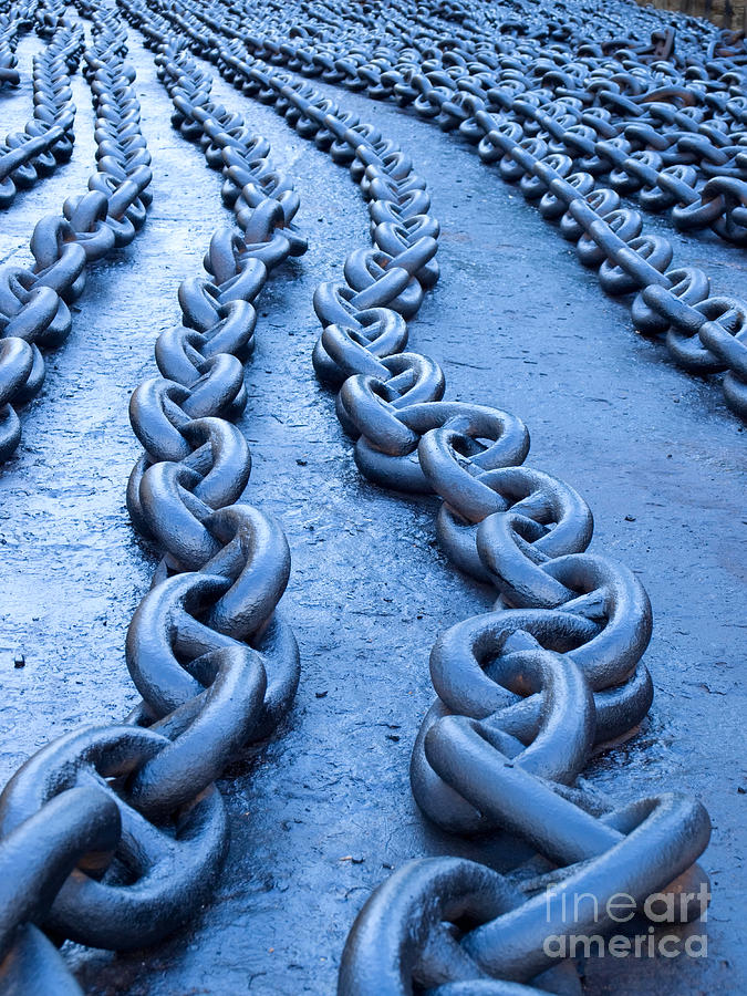 Blue chains Photograph by Sinisa Botas - Fine Art America