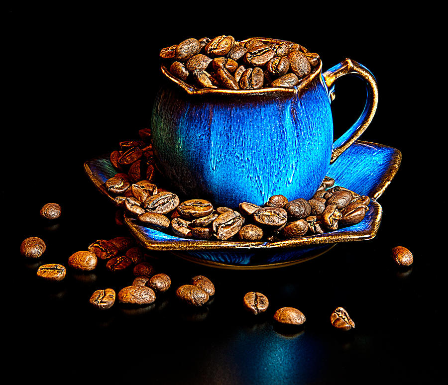 Blue coffee Photograph by Andy Burke - Fine Art America