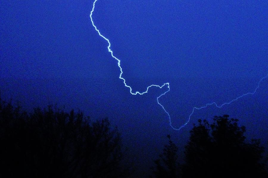 Blue Lightning Photograph by Christopher Hoffman - Fine Art America