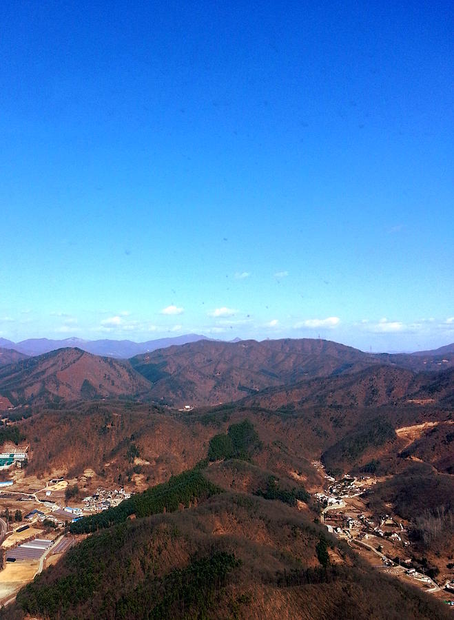 Blue Sky Mountain Side Photograph by Brian Mathis - Fine Art America