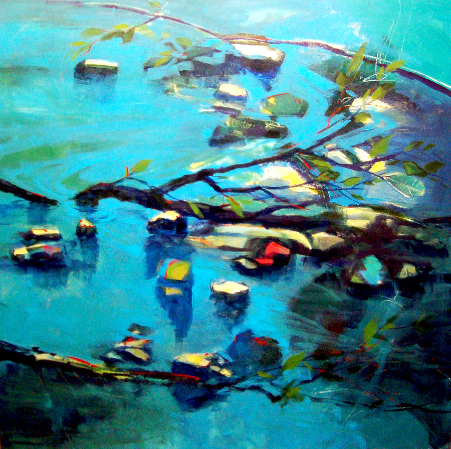 Blue Stream Painting by Dale Witherow - Fine Art America