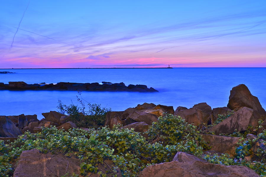 Blue Sunset Photograph by Frozen in Time Fine Art Photography - Pixels