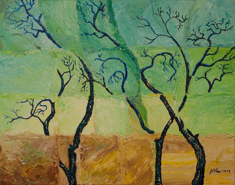 Blue Trees Painting by William Killen - Fine Art America