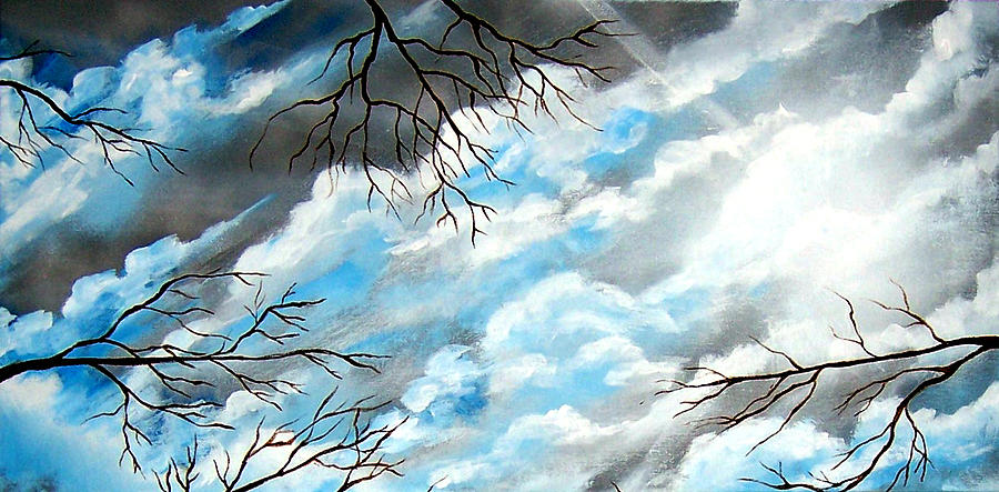 Blueskies Triplicate 1 Painting by Jonathan Dills | Fine Art America