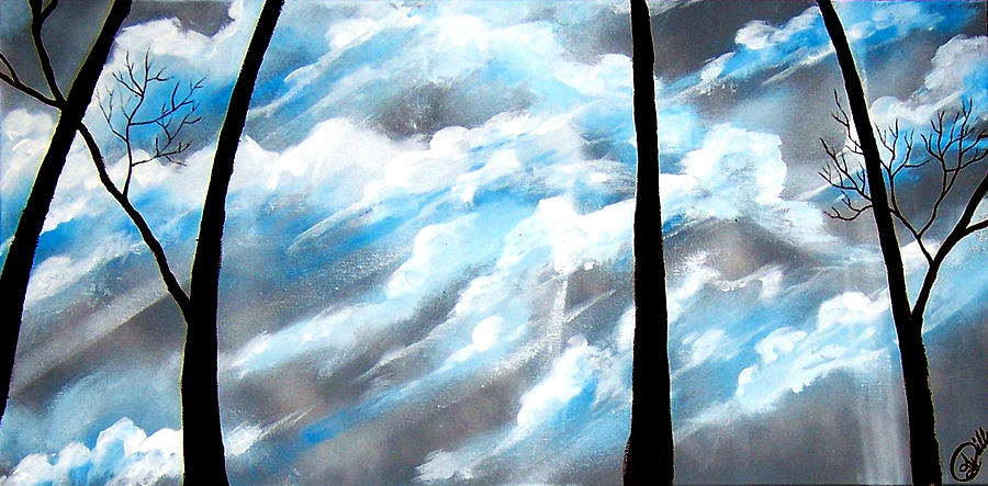 Blueskies Triplicate 3 Painting by Jonathan Dills | Fine Art America