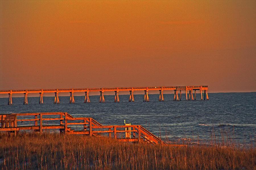 Boardwalk Sunset Photograph by David Campbell - Fine Art America