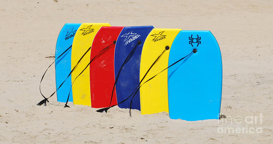 Colorful Boogie Boards Photograph by Bob Sample - Fine Art America