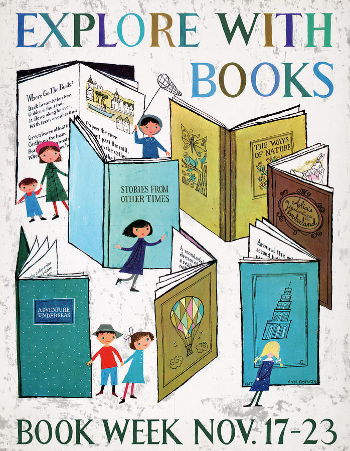 Book Week, 1957 Drawing by Granger - Fine Art America