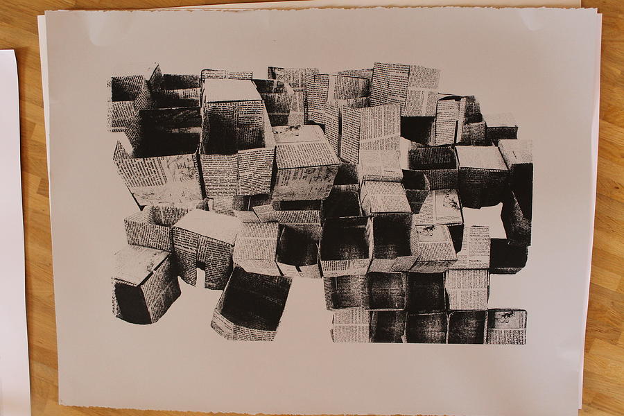 Boxes Mixed Media by Carolin Mueller - Fine Art America