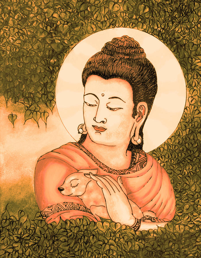 Buddha yellow Glass Art by Loganathan E - Fine Art America