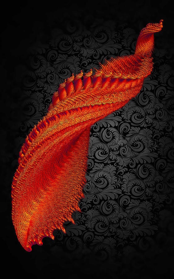 Burning Phoenix Digital Art by Betsy Jones - Fine Art America