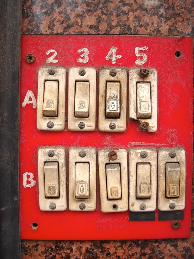 Entrance Buzzer Panel Buttons Photograph by Ian McAdie - Pixels