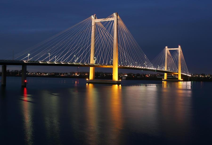 Cable Bridge Photograph by George Herbert - Fine Art America