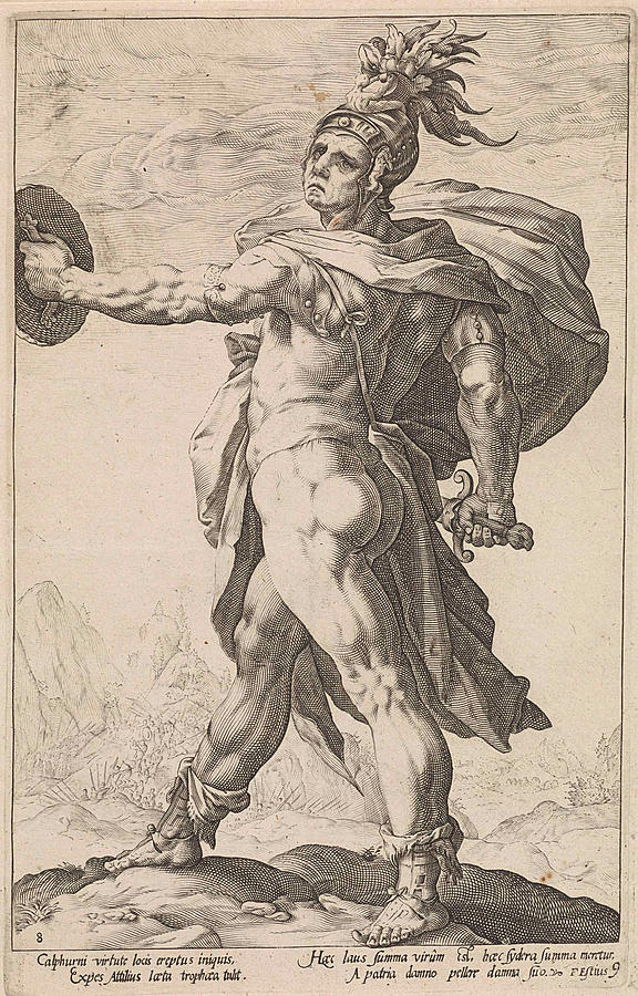 Calpurnius, Anonymous, Hendrick Goltzius Drawing by Hendrick Goltzius And Franco Estius - Fine ...