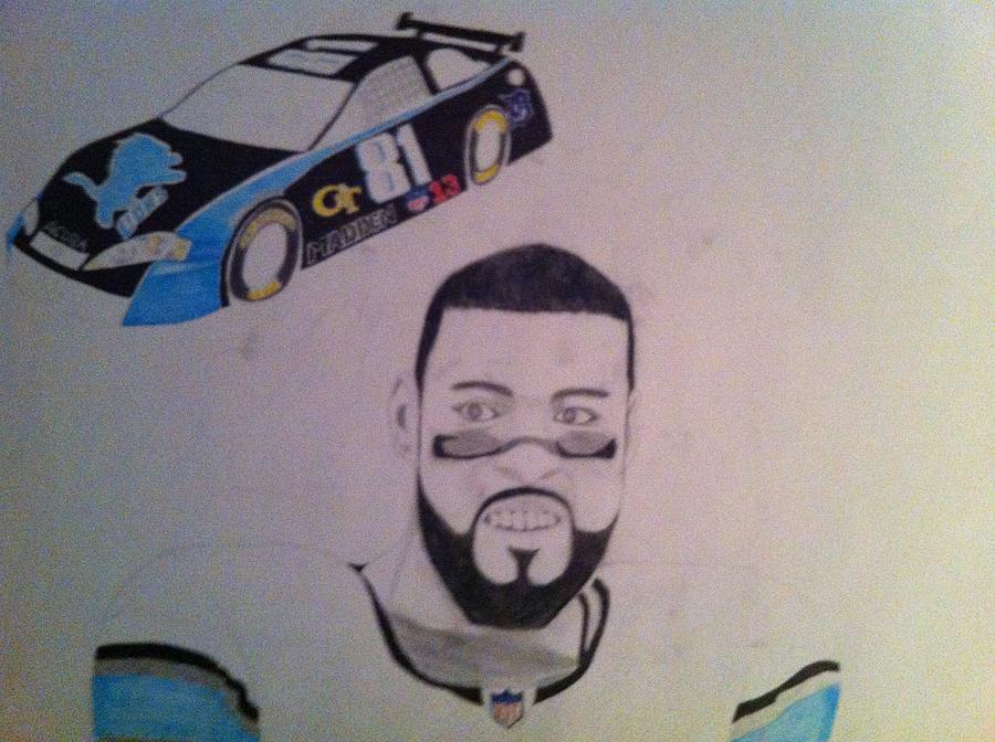 Calvin Johnson Drawing by DeAndre Smith - Fine Art America