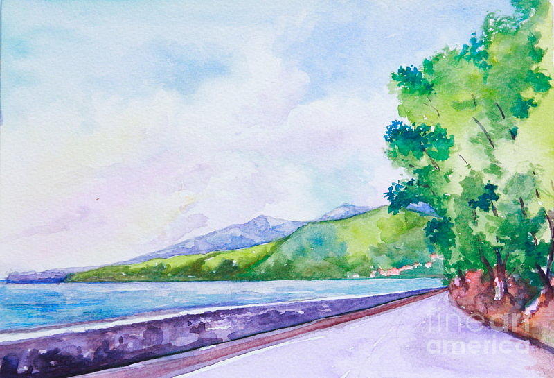 Canefield Clift Painting by Aaron Hamilton - Fine Art America