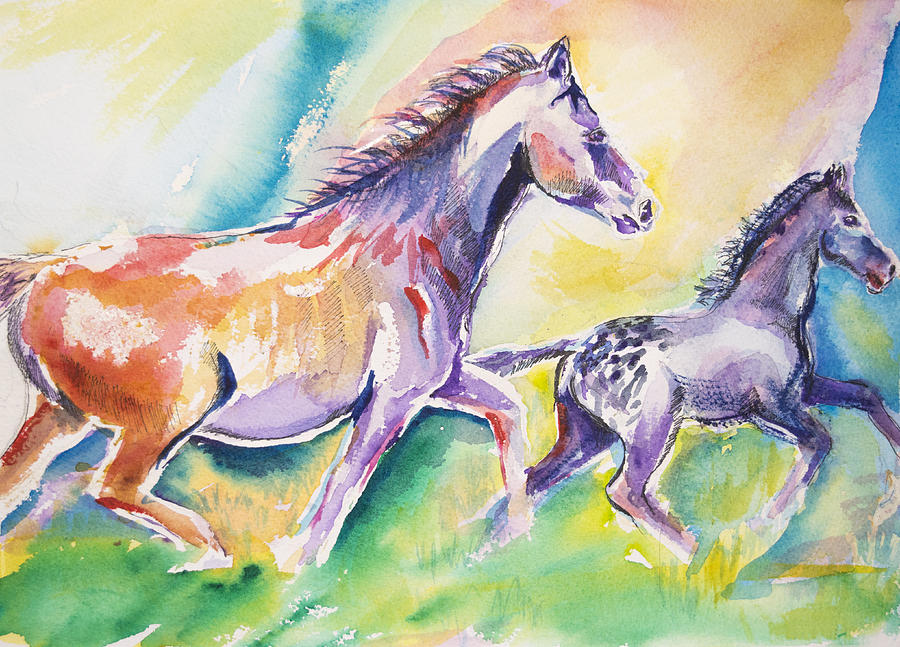 Canter Painting by Claire Hartfield - Fine Art America