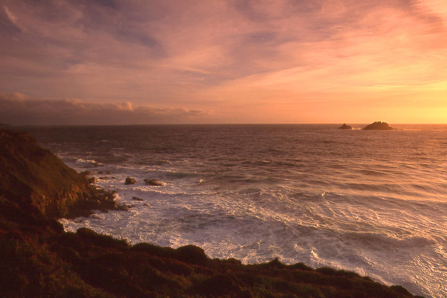 Cape Cornwall sunset Photograph by Rachel Down - Fine Art America