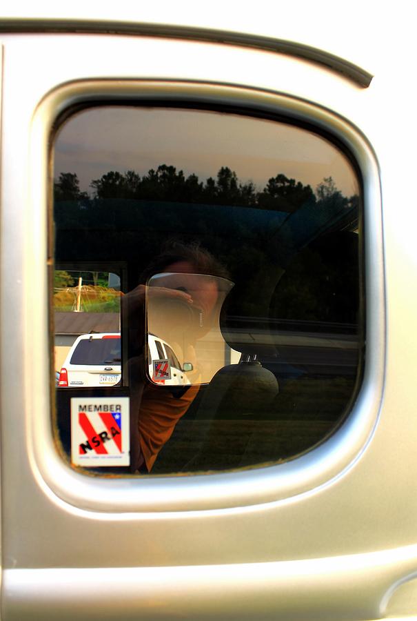 Car window reflection Photograph by Karl Rose - Fine Art America