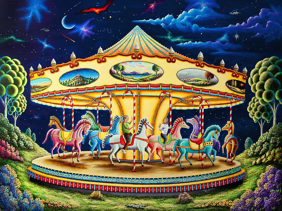 Carousel Dreams 3 Painting by MGL Meiklejohn Graphics Licensing - Fine ...