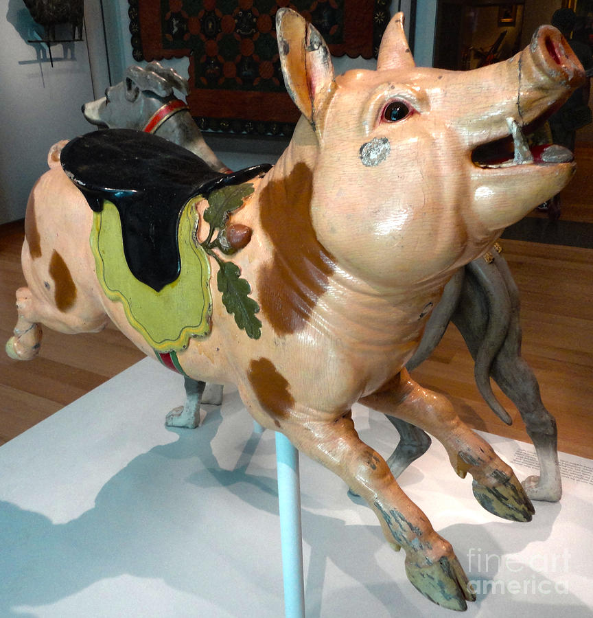 Carousel Pig Photograph by Gregory Dyer - Fine Art America