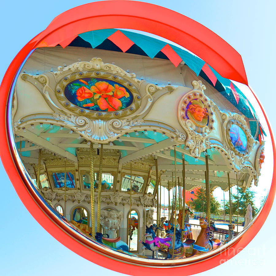 Carousel Reflection Photograph by Jason Waugh - Fine Art America