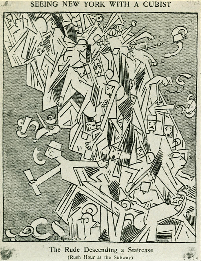 Cartoon Cubism, 1913 Painting by Granger - Fine Art America