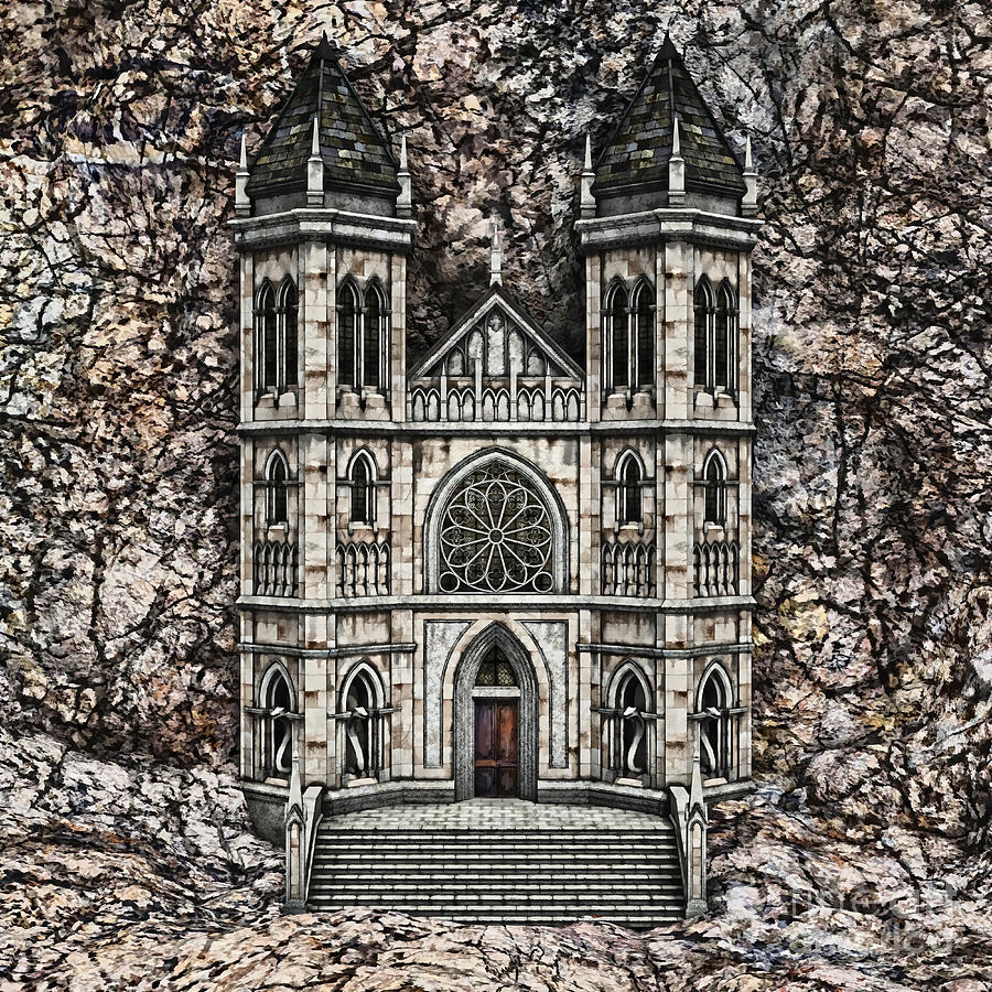 Castle Digital Art by Design Windmill - Pixels