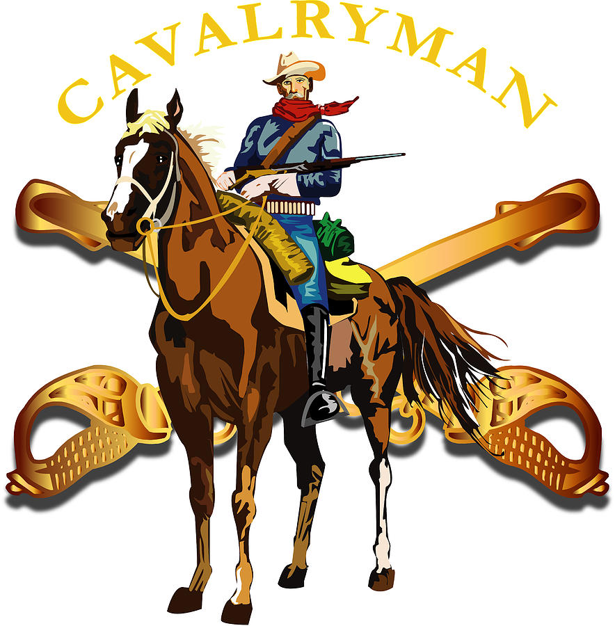 Cavalryman Digital Art by Tom Adkins - Fine Art America