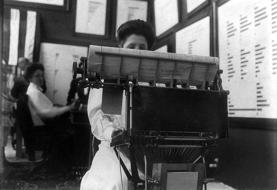 Census Tabulator, C1908 Photograph by Granger