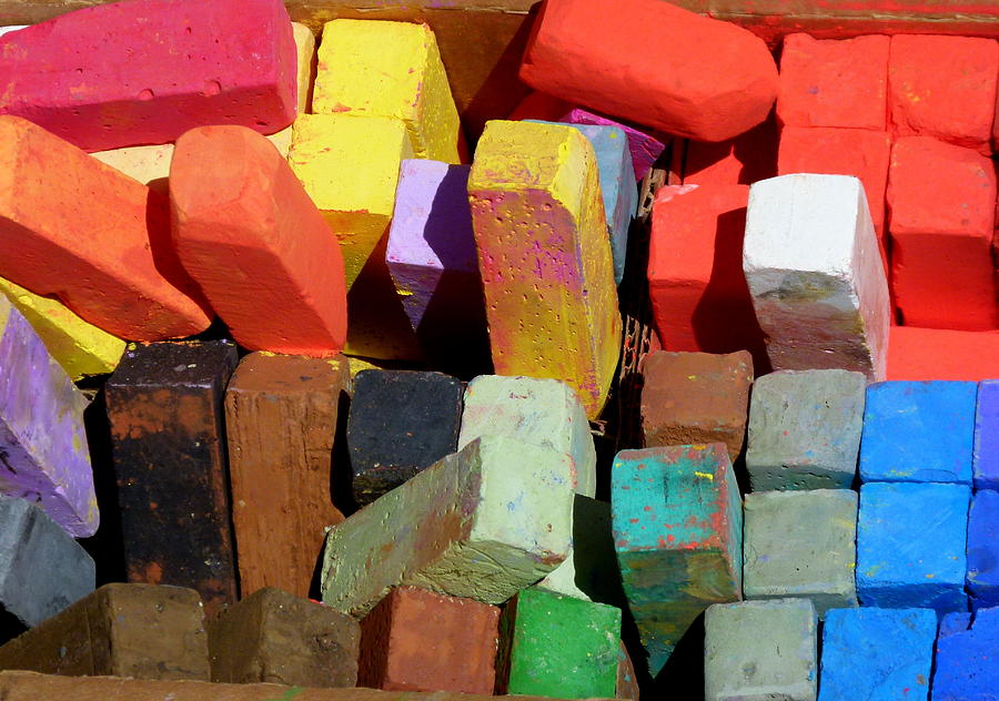 Chalk Chunks Photograph by Jeff Lowe - Fine Art America