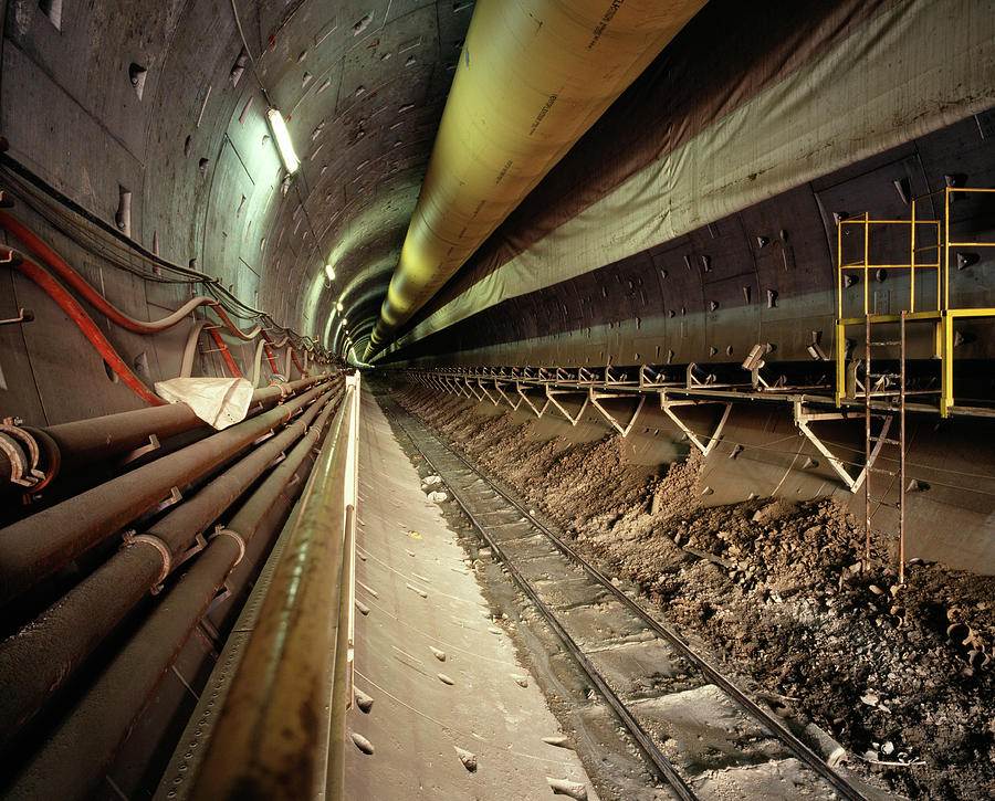 Channel Tunnel Rail Link Construction by Science Photo Library