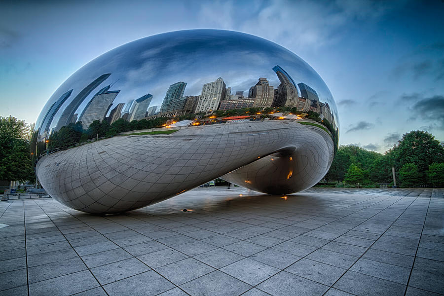 Chicago - Cloudgate Reflections Photograph by Lindley Johnson - Fine ...