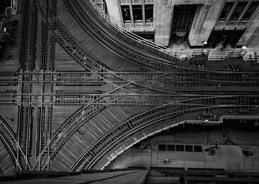 Chicago's Elevated Intersection Photograph by Mike Burgquist - Fine Art ...