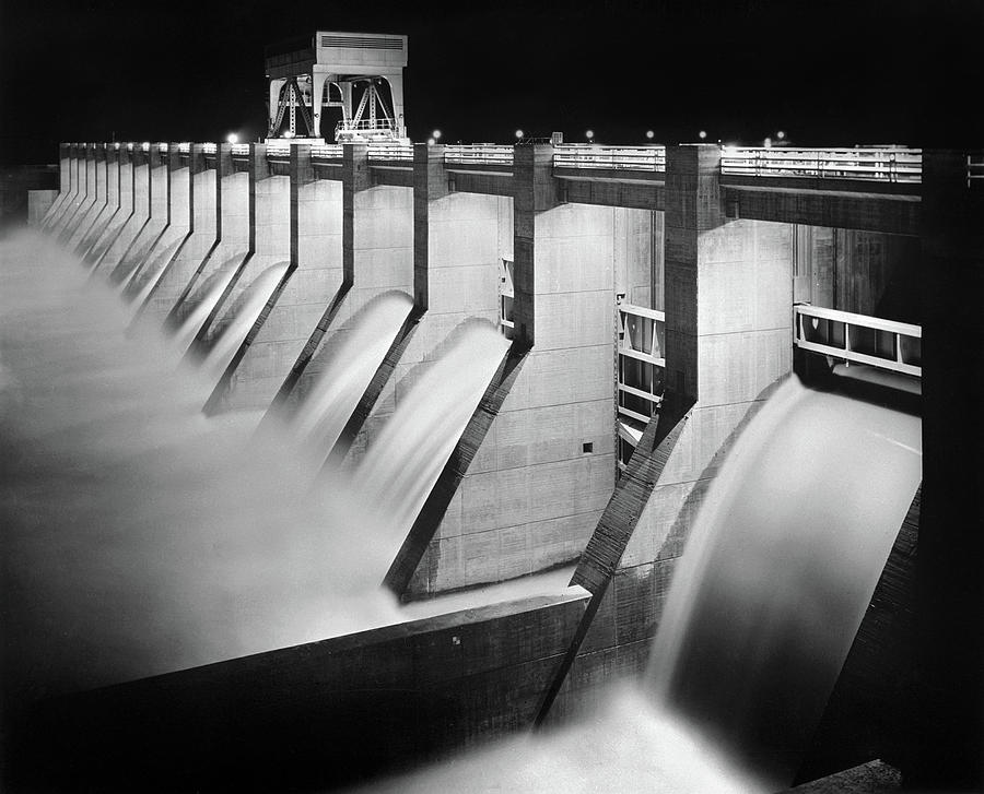 Chickamauga Dam, C1938 Photograph by Granger | Fine Art America