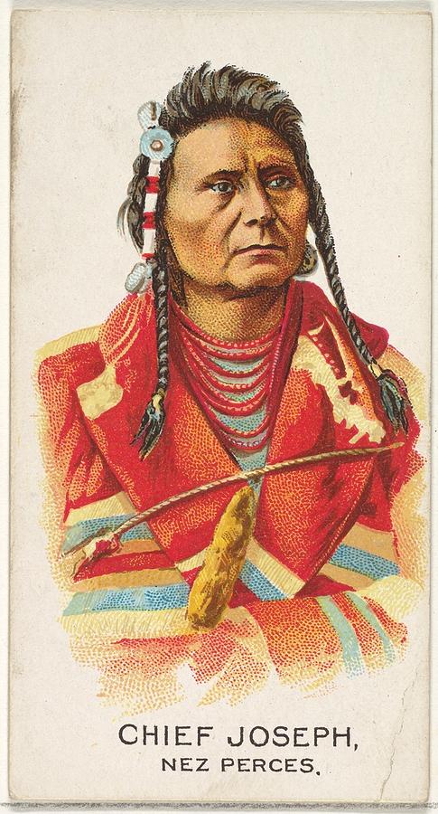 Chief Joseph, Nez Perces Drawing by Issued by Allen & Ginter - Fine Art ...