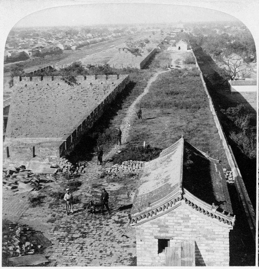China Ancient Wall, C1901 Photograph by Granger - Fine Art America
