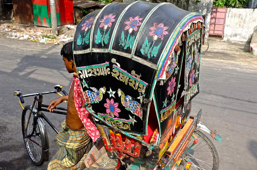 Chittagong rickshaw Photograph by James Muecke - Pixels