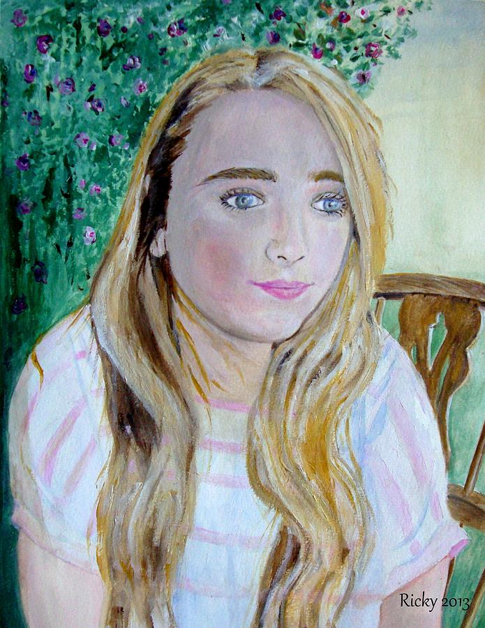 Chloe - painting Painting by Veronica Rickard - Fine Art America