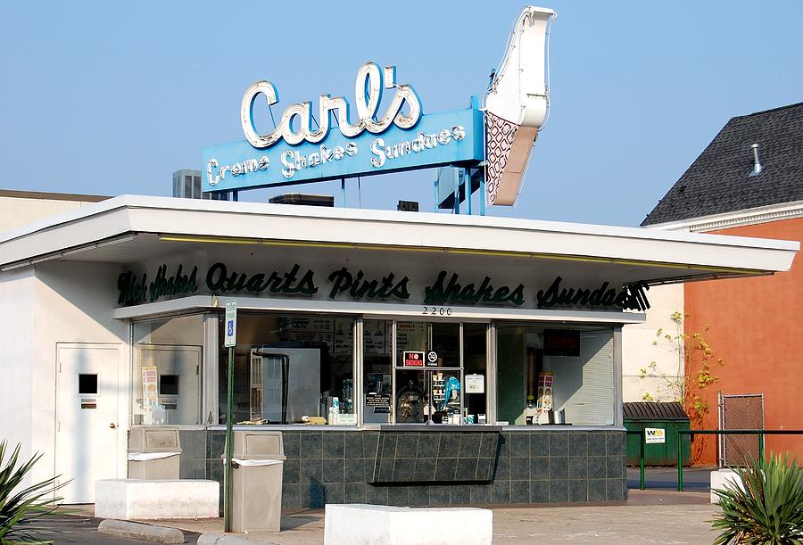 Circa 1940s Carls Ice Cream Photograph By Sharon Blanchard