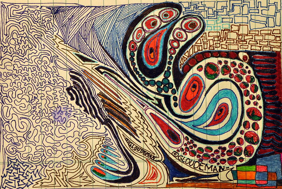 Circle Back Drawing by Denis Gloudeman - Fine Art America