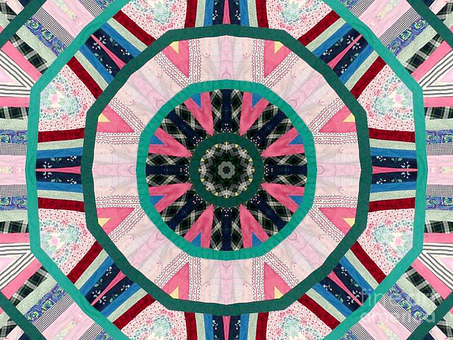 Circular Patchwork Art Photograph by Barbara A Griffin - Fine Art America