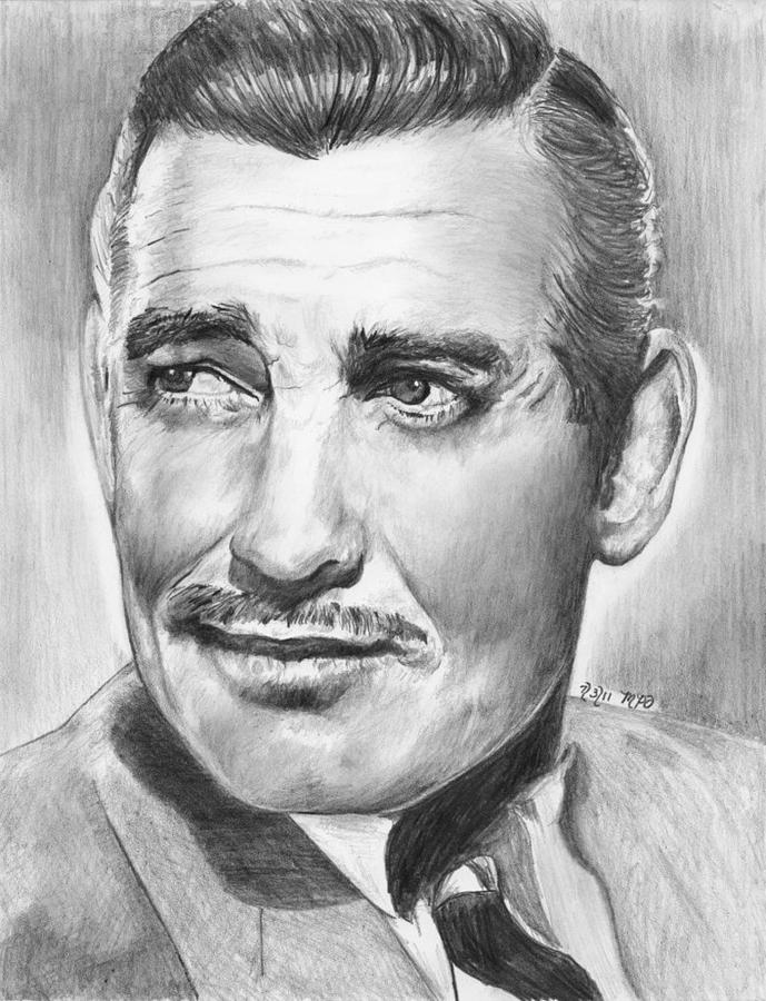 Clark Gable Drawing by Mick ODay - Fine Art America